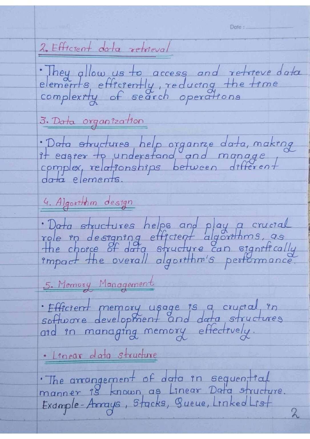 DSA Handwritten Notes - topperworld