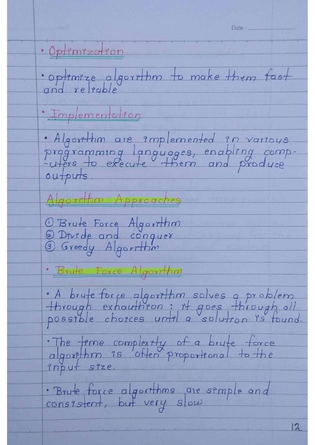 DSA Handwritten Notes - topperworld