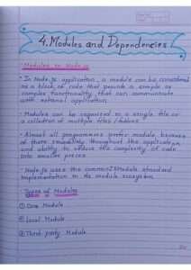 Node.Js Handwritten Notes - topperworld