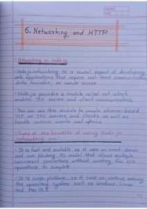 Node.Js Handwritten Notes - topperworld