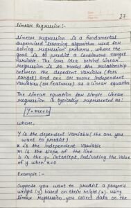 Machine Learning Handwritten Notes - Topperworld