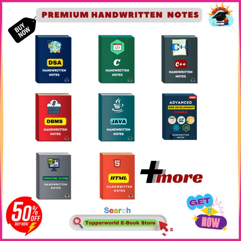 Java Programming Notes - topperworld Java Programming Notes - topperworld